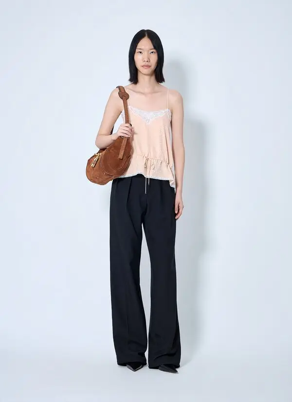 Chloé Lace Trim Camisole Top