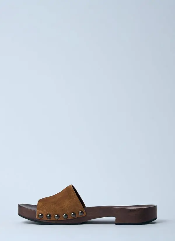 Miu Miu Faded Suede Clogs