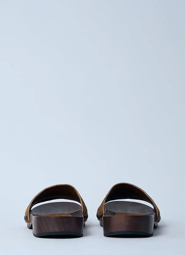 Miu Miu Faded Suede Clogs