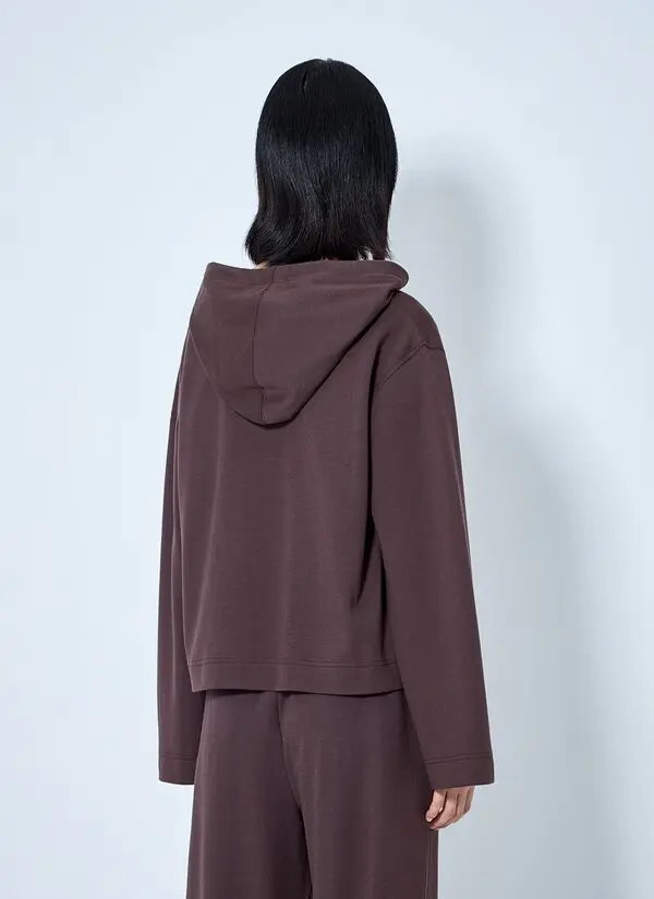 Moncler Hooded Sweatshirt With Contrast Drawstrings