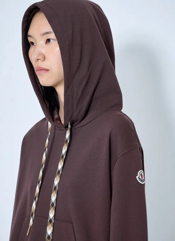 Moncler Hooded Sweatshirt With Contrast Drawstrings