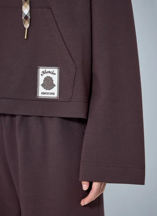 Moncler Hooded Sweatshirt With Contrast Drawstrings