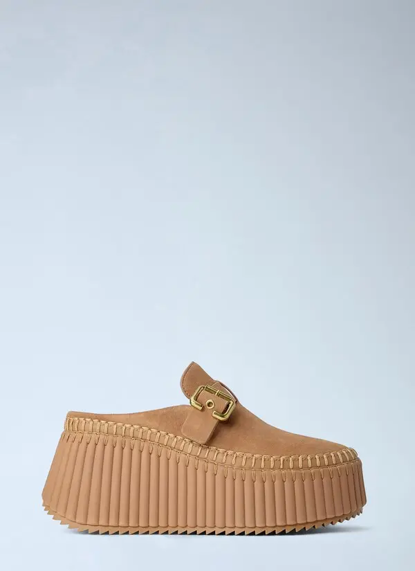 Chloé Nama Wedge Mules - Multicolor