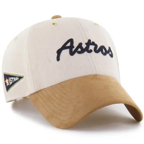 STONEY CLOVER LANE X '47 47 X Stoney Clover Lane /tan Houston Astros Script Charm Clean Up Adjustable Hat