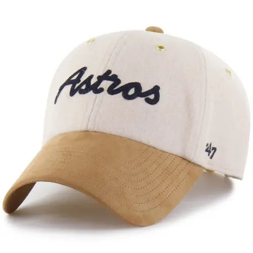 STONEY CLOVER LANE X '47 47 X Stoney Clover Lane /tan Houston Astros Script Charm Clean Up Adjustable Hat
