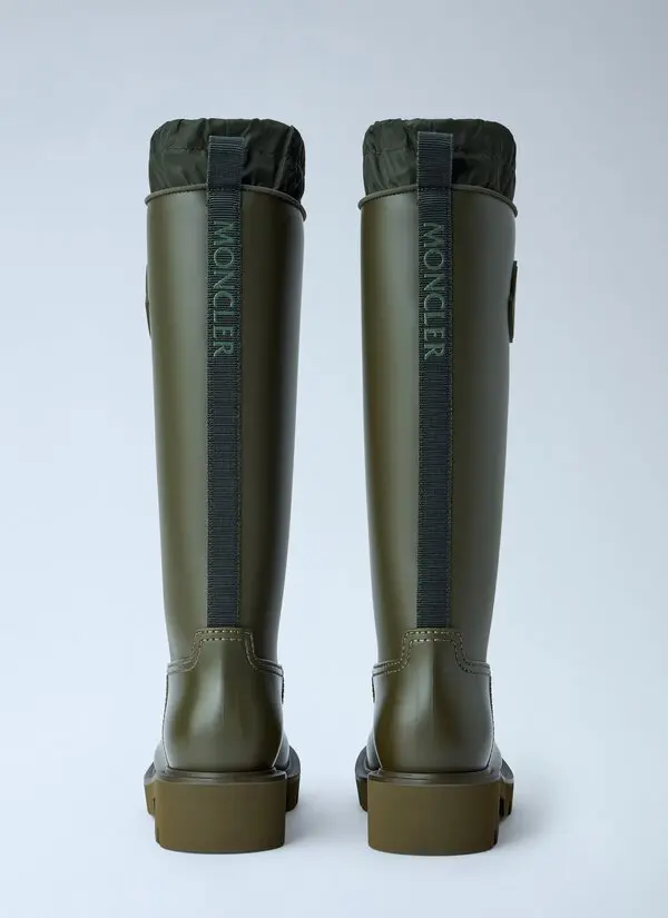 Moncler Kickstream Knee-high Boots With Drawstring