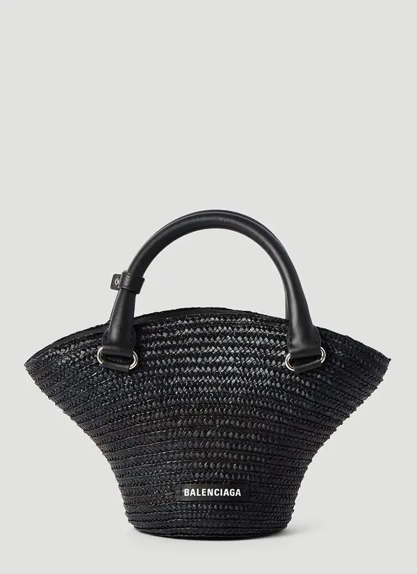Balenciaga Mini Beach Tote Bag - Black