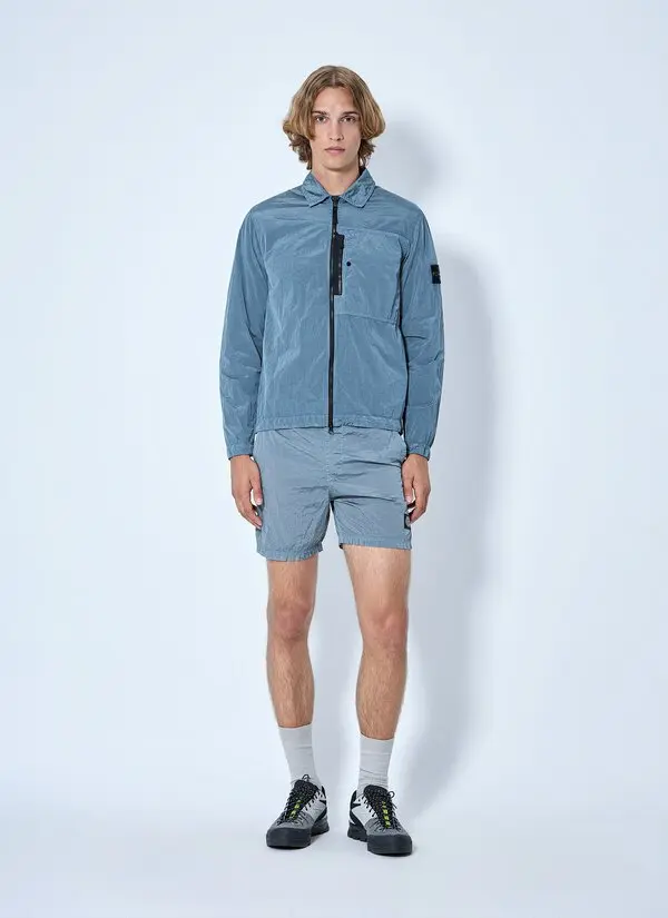Stone Island Zip-up Jacket With Chest Pocket