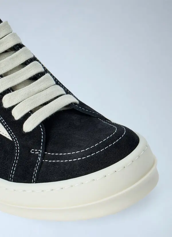 Rick Owens Suede Low-top Sneakers - Black