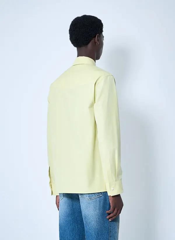 JIL SANDER Classic Shirt With Tie - Yellow