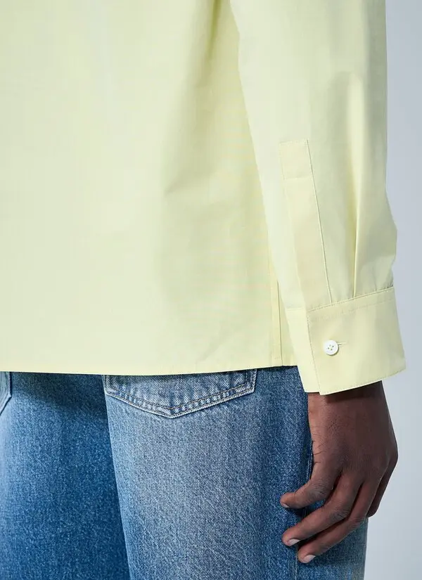 JIL SANDER Classic Shirt With Tie - Yellow