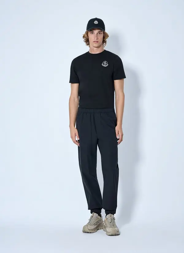 Moncler Elastic Waistband Track Pants - Black