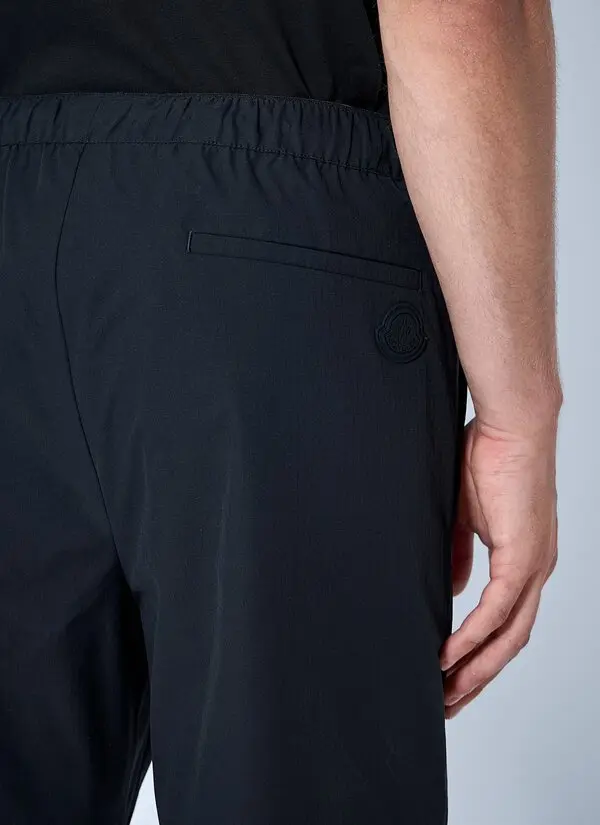 Moncler Elastic Waistband Track Pants - Black