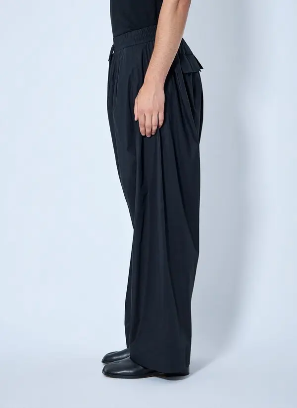 VIVIENNE WESTWOOD Wide-leg Cotton Drawstring Trousers - Black