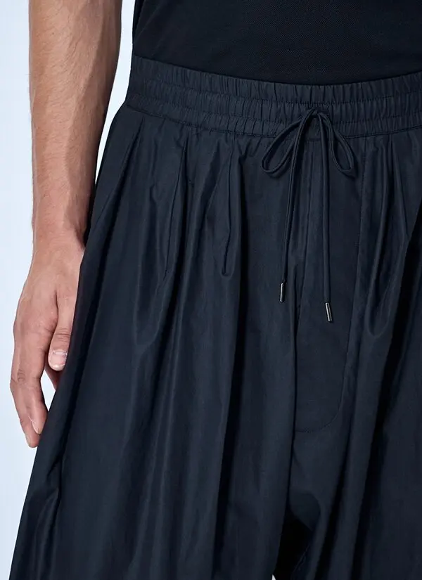 VIVIENNE WESTWOOD Wide-leg Cotton Drawstring Trousers - Black