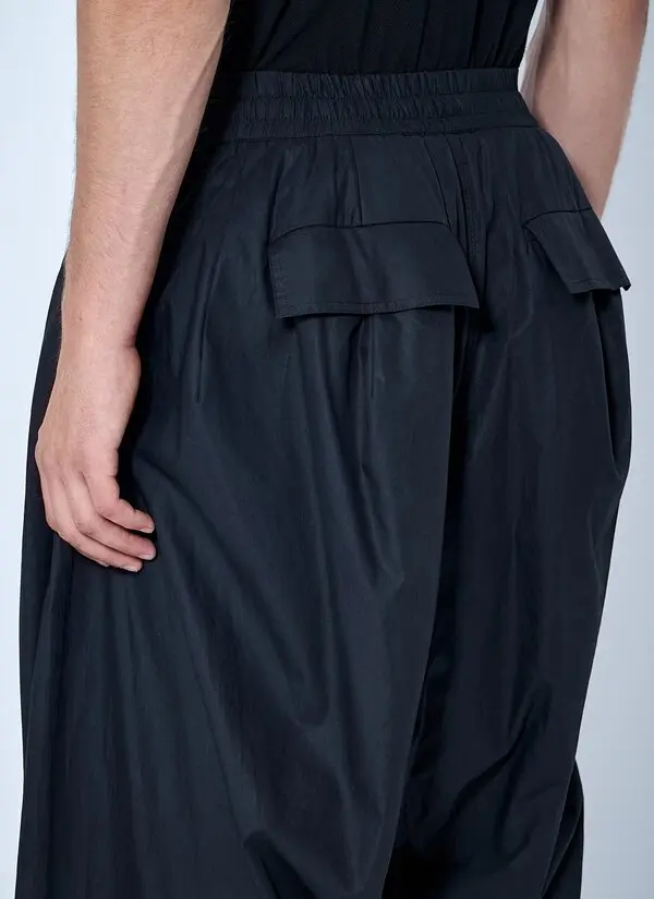 VIVIENNE WESTWOOD Wide-leg Cotton Drawstring Trousers - Black