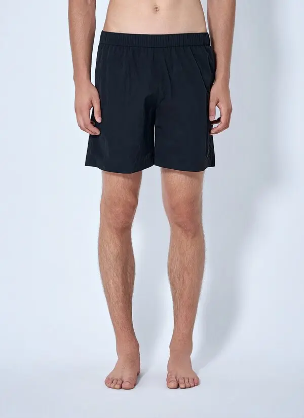Moncler Elasticated Waist Swim Shorts - Black