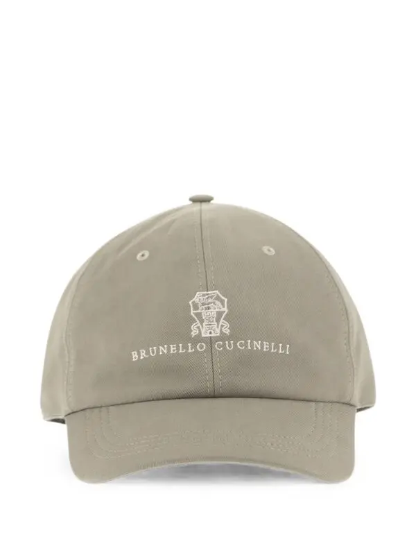 Brunello Cucinelli Logo Cotton Baseball Cap