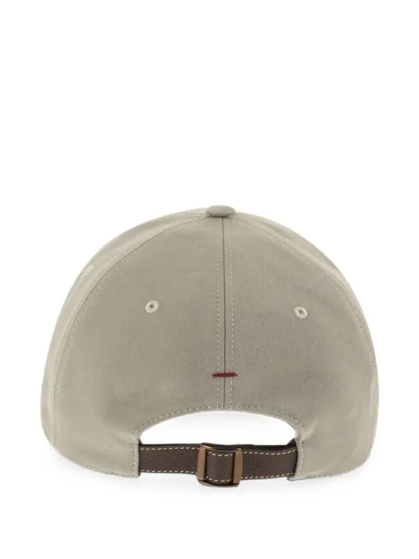 Brunello Cucinelli Logo Cotton Baseball Cap - Multicolor