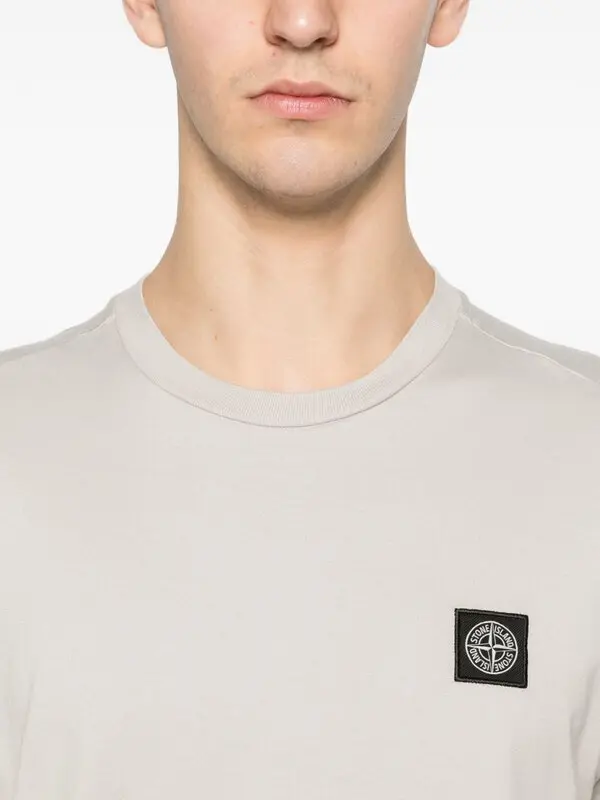 Stone Island Logo Cotton T-shirt