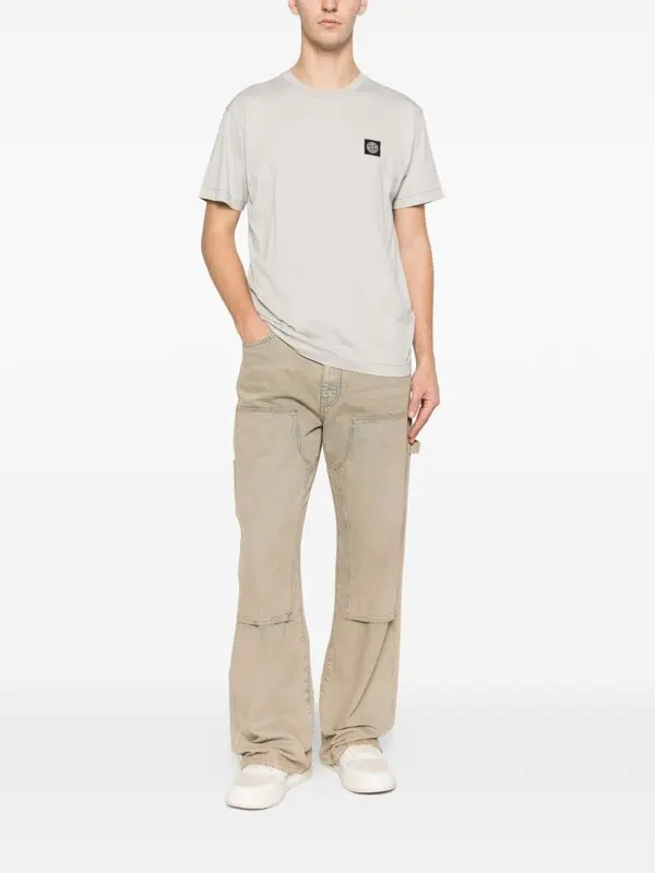 Stone Island Logo Cotton T-shirt