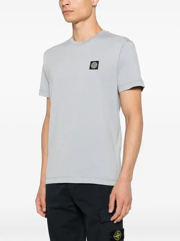 Stone Island Logo Cotton T-shirt - Multicolor