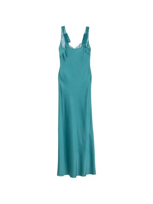 FORTE_FORTE Lace Detail Long Dress - Multicolor