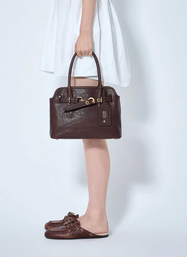 Miu Miu Adventure Nappa Leather Bag