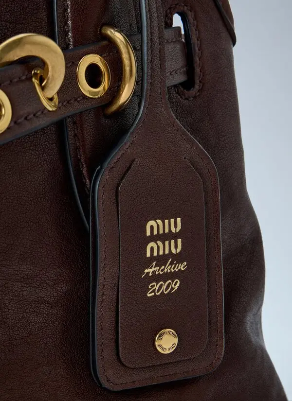 Miu Miu Adventure Nappa Leather Bag