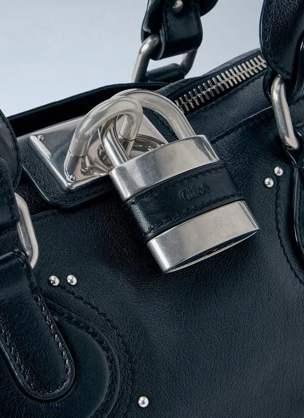 Chloé Paddington Full-grain Leather Shoulder Bag - Black