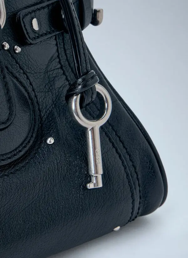 Chloé Paddington Full-grain Leather Shoulder Bag - Black