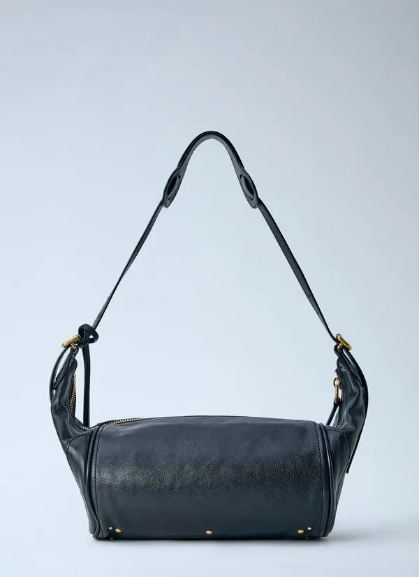 Chloé Paddington Grained Leather Shoulder Bag With Lock Detail - Black