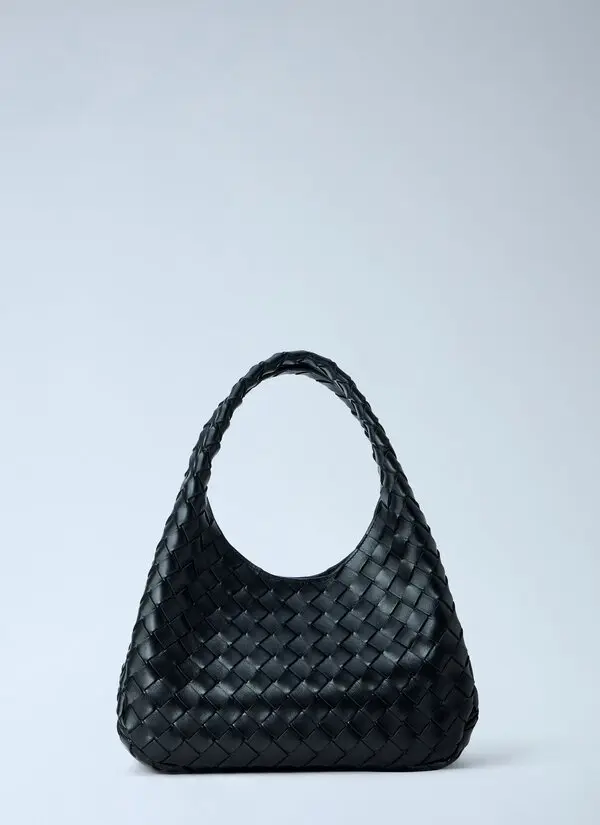 Bottega Veneta Campana Small Shoulder Bag - Black