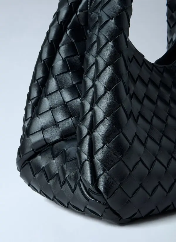 Bottega Veneta Campana Small Shoulder Bag - Black