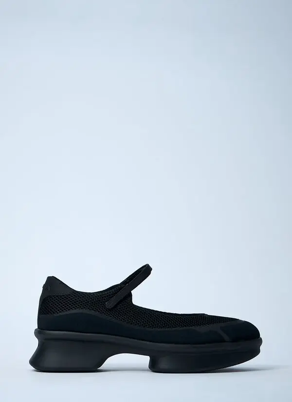 Prada Logo Motif Mesh Shoes