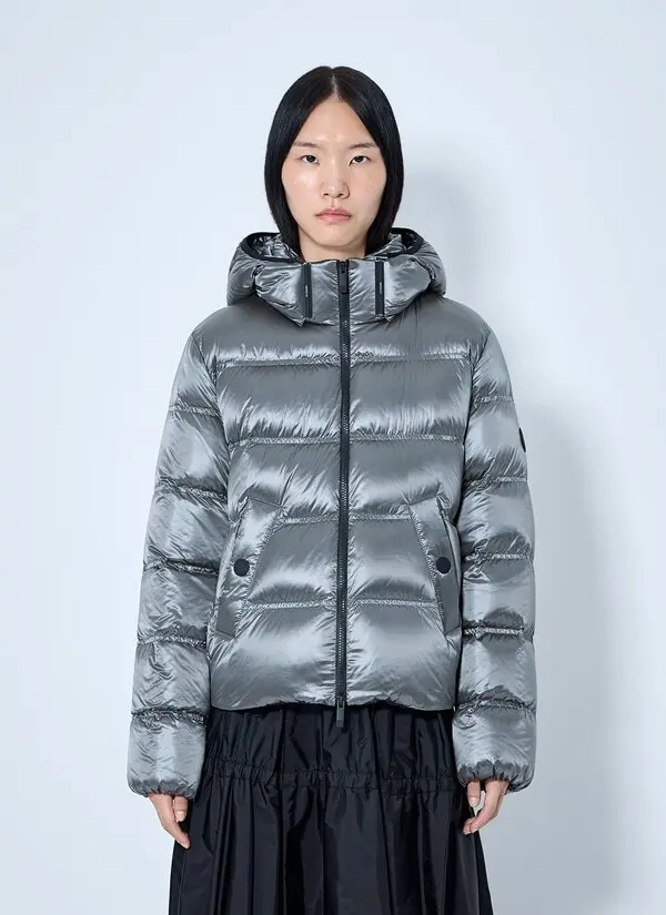 Moncler Sensation Short Down Jacket - Gray