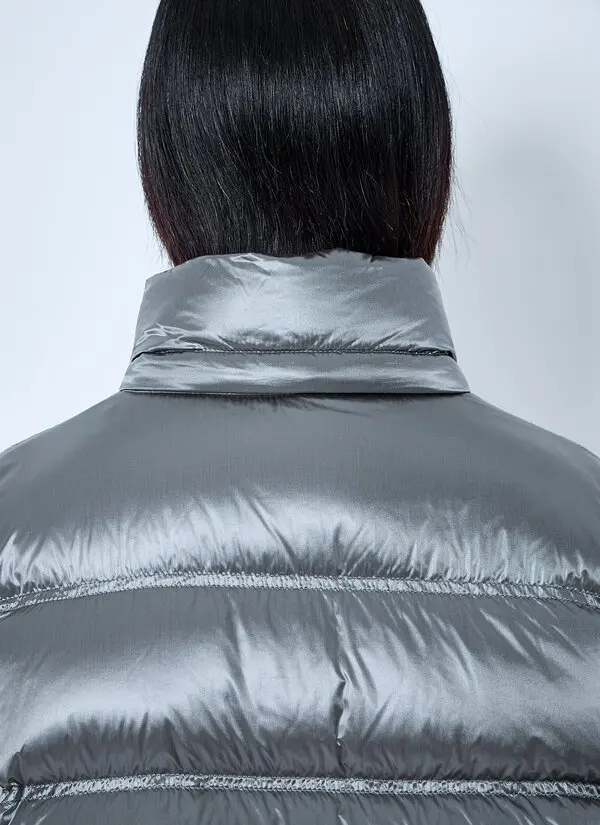 Moncler Sensation Short Down Jacket - Gray