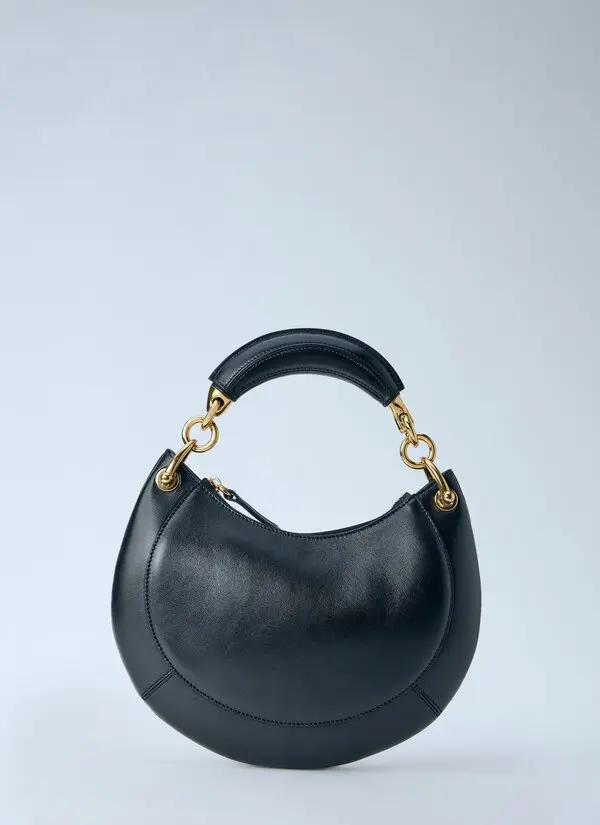 Chloé Small Banana Nappa Zipped Shoulder Bag - Black