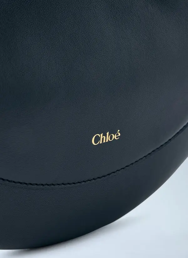 Chloé Small Banana Nappa Zipped Shoulder Bag - Black