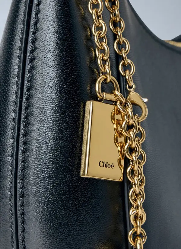 Chloé Small Banana Nappa Zipped Shoulder Bag - Black