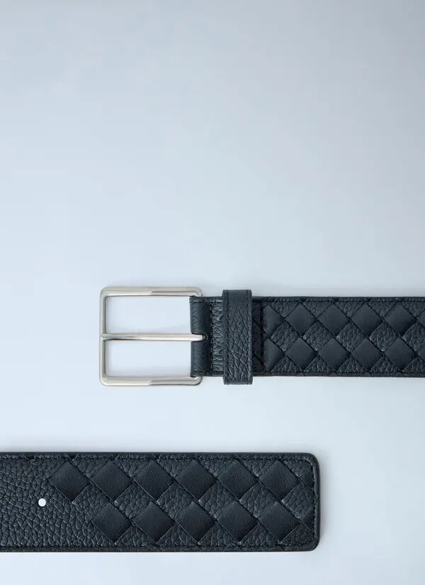 Bottega Veneta Woven Taurillon Leather Belt
