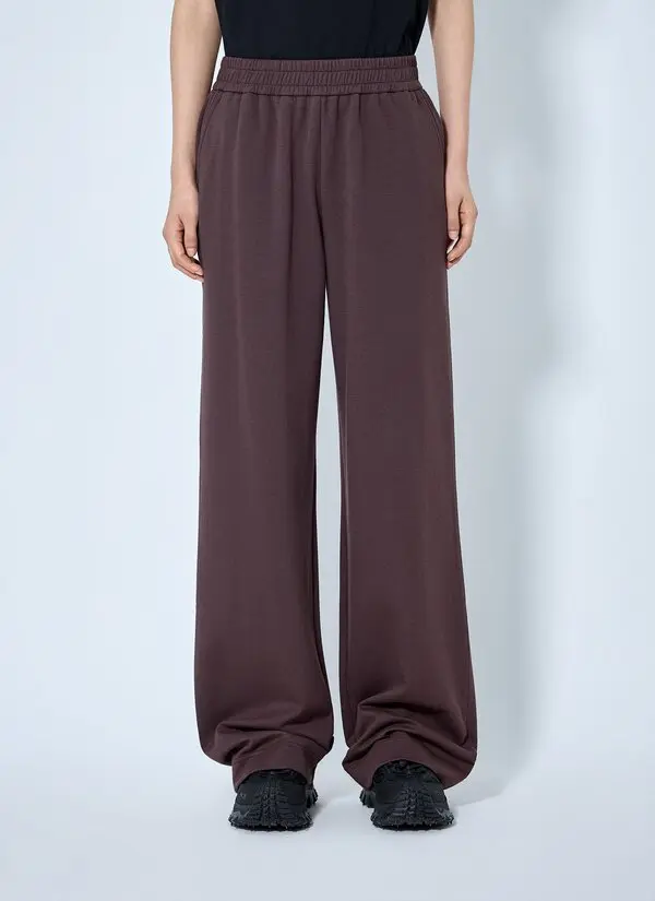 Moncler Wide-leg Lounge Trousers With Elasticated Waist