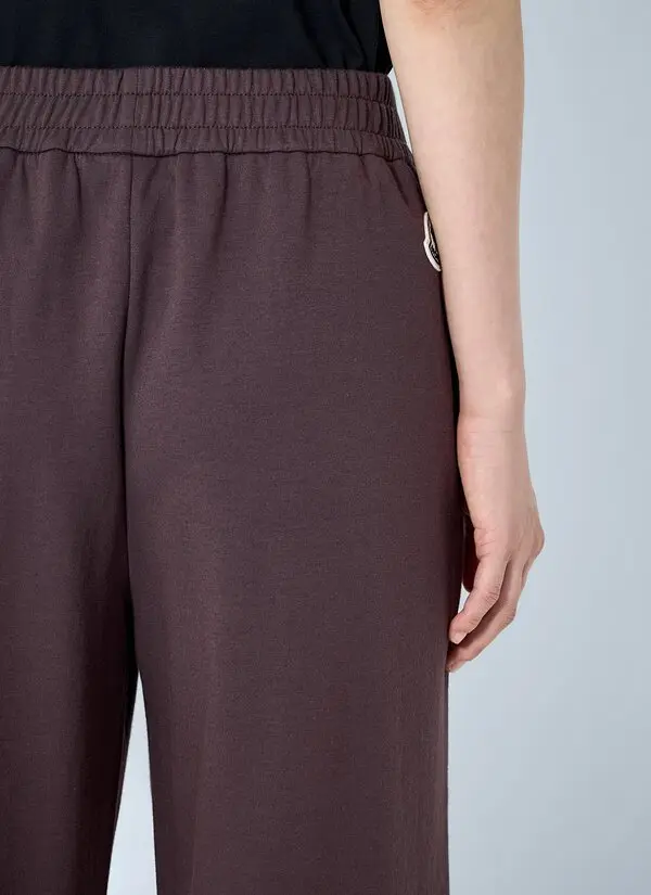 Moncler Wide-leg Lounge Trousers With Elasticated Waist