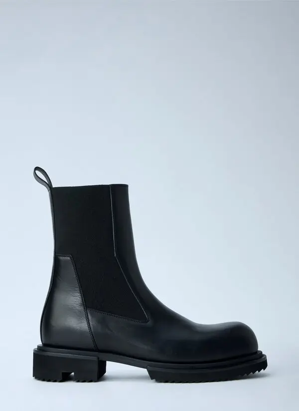 Rick Owens Beatle Gabe Leather Chelsea Boots