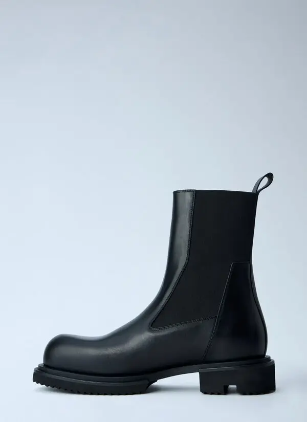 Rick Owens Beatle Gabe Leather Chelsea Boots