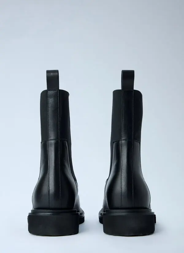 Rick Owens Beatle Gabe Leather Chelsea Boots