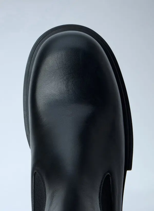 Rick Owens Beatle Gabe Leather Chelsea Boots