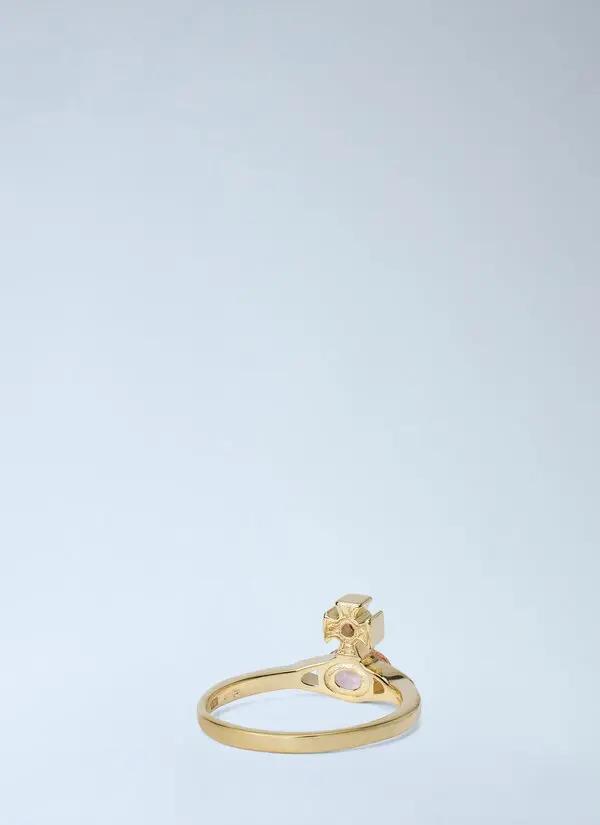 VIVIENNE WESTWOOD Allie Ring With Crystal Embellishment