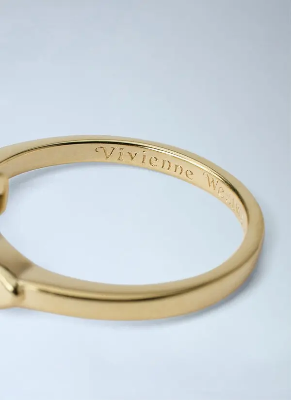 VIVIENNE WESTWOOD Allie Ring With Crystal Embellishment