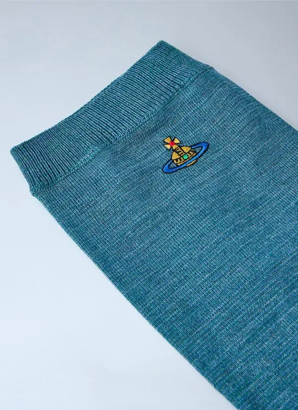 VIVIENNE WESTWOOD Argyle Textured Wool Blend Arm Warmers